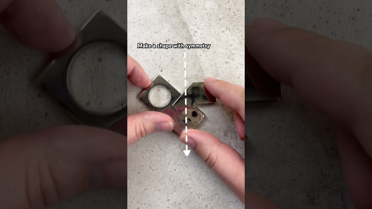 Make a shape with symmetry with The Chimera puzzle. #puzzles