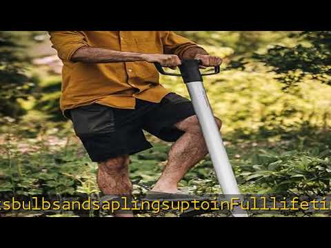 Fiskars Xact Standing Bulb Planter, 41.3 Inch, Silver