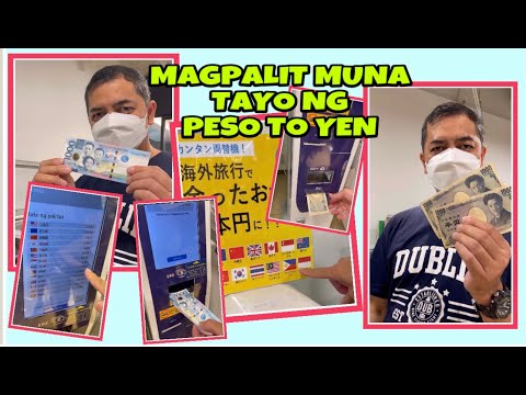 MONEY EXCHANGE MACHINE IN OSAKA (FROM PESO TO YEN)