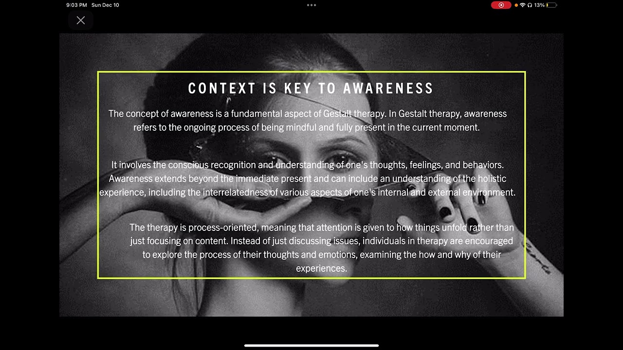 Gestalt Therapy Theory PowerPoint Presentation