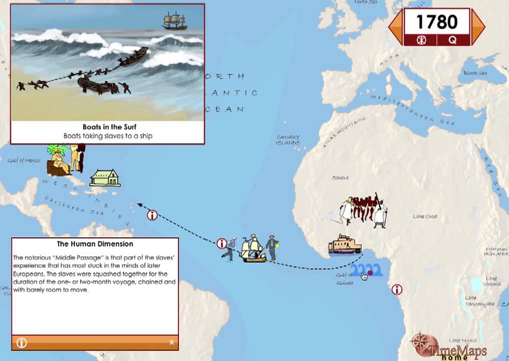 The Atlantic Slave Trade Interactive History Map