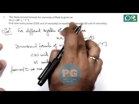 Solved Example for JEE: Units and Dimensions- 1 Video Lecture