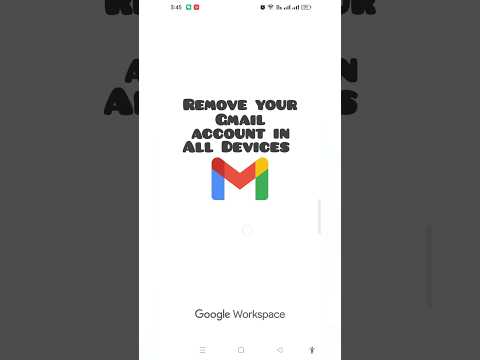 How to remove your gmail in all devices?#gmail #google