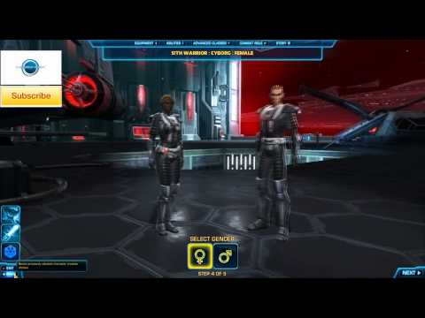Star wars: the old republic beta: Character creation process