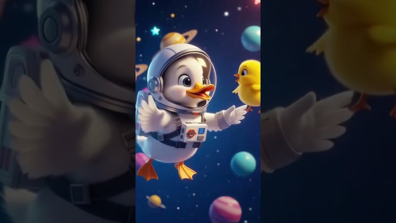 🚀 Duck in Space | The Cutest Astronaut Ever 🦆✨