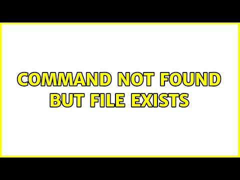 Ubuntu: command not found but file exists