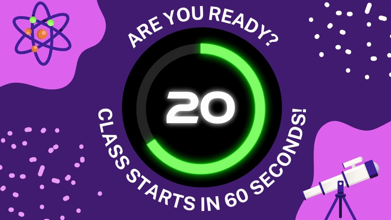 1 Minute Classroom Timer - Galaxy 