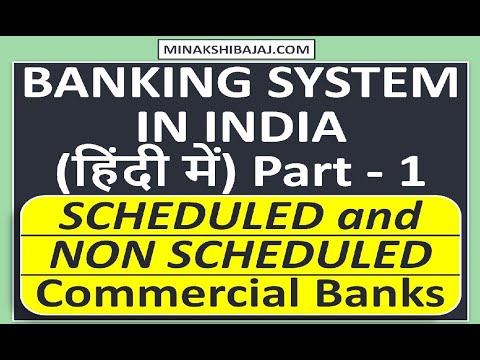 Scheduled And Non Scheduled Commercial Banks (IN HINDI) Banking System In India ( Part 1 )