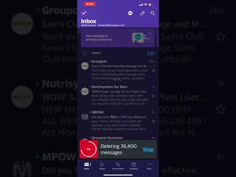 How to delete a yahoo Mail in Bulk Fast