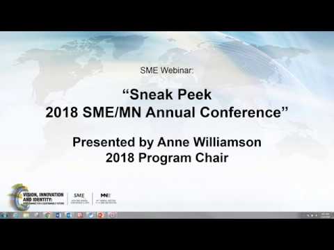 Sneak Peek 2018 SME MN Annual Conference