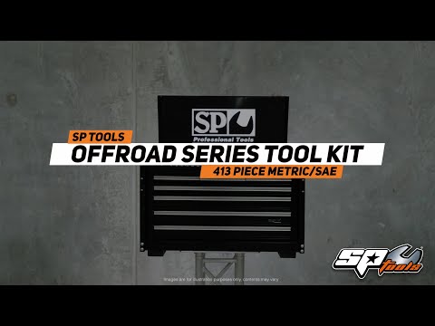 SP Tools SP50115 413pce Metric/SAE 7 Drawer Off Road Steel Black Tool ...