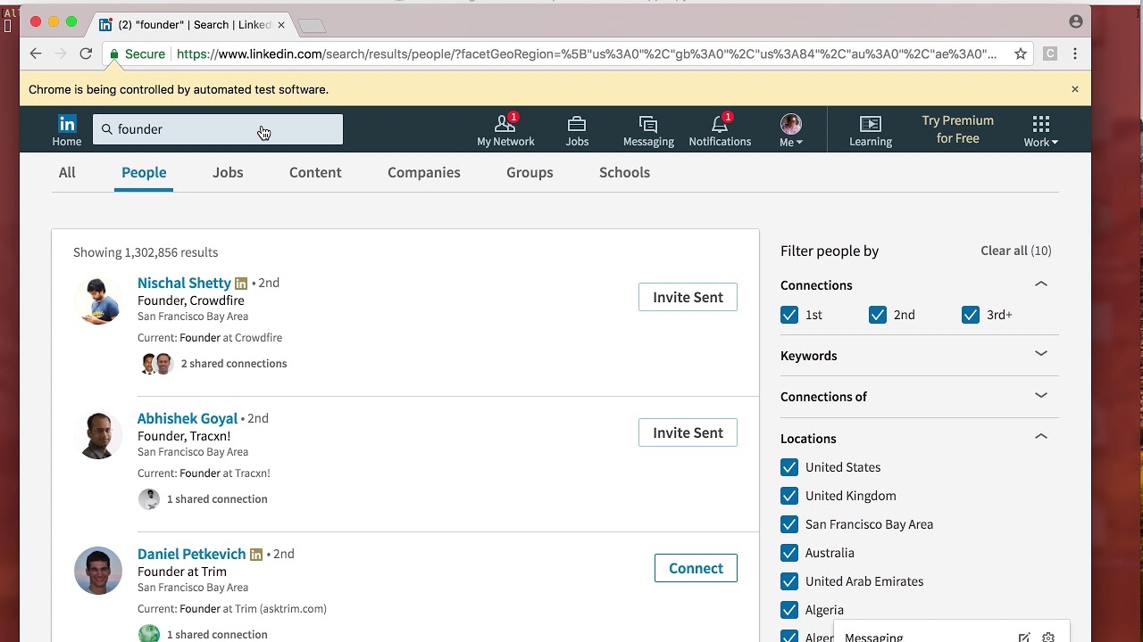LinkedIn Auto Connect Bot