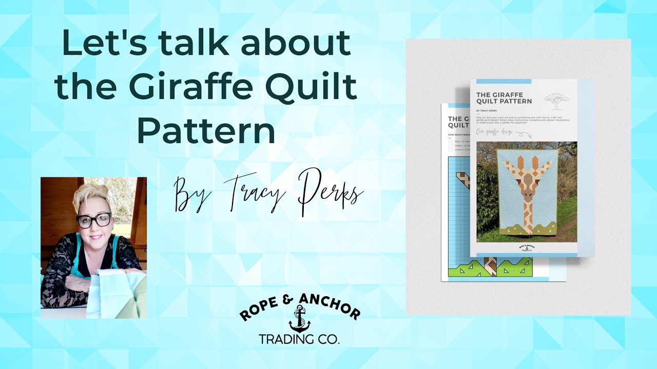 Easy quilt patterns for beginner quilters.  The Giraffe quilt pattern is perfect for new quilters.