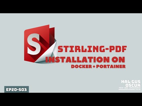 Install Stirling PDF on Docker using Portainer