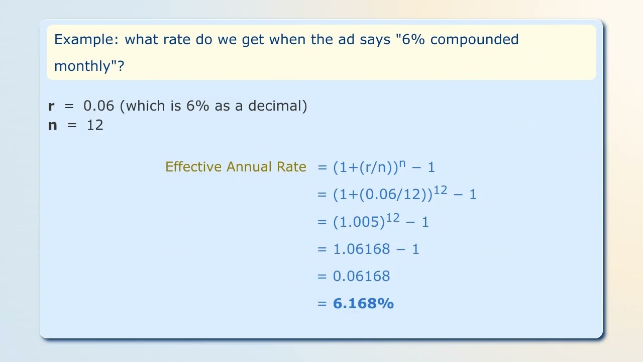 Periodic Compounding Explained Simply | Math is Fun