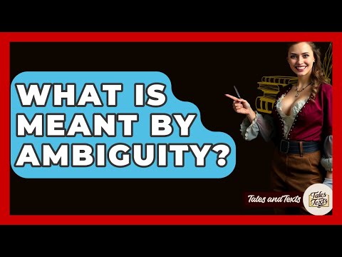 What Is Meant By Ambiguity? - Tales And Texts
