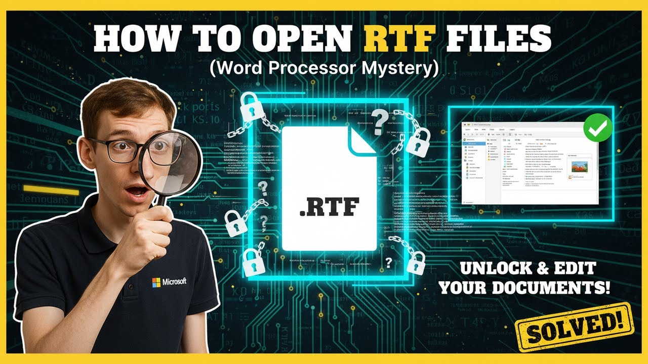 How to Open RTF Files (Word Processor)