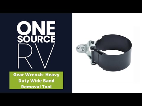 Gear Wrench- Heavy Duty Wide Band Removal Tool For RV Oil Filters