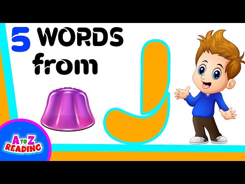 5 Words From J | Words That Start With Letter J For Kids | J Words Vocabulary | Kids Learning Video