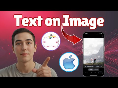 How To Write Text On Image In iPhone - For Beginners