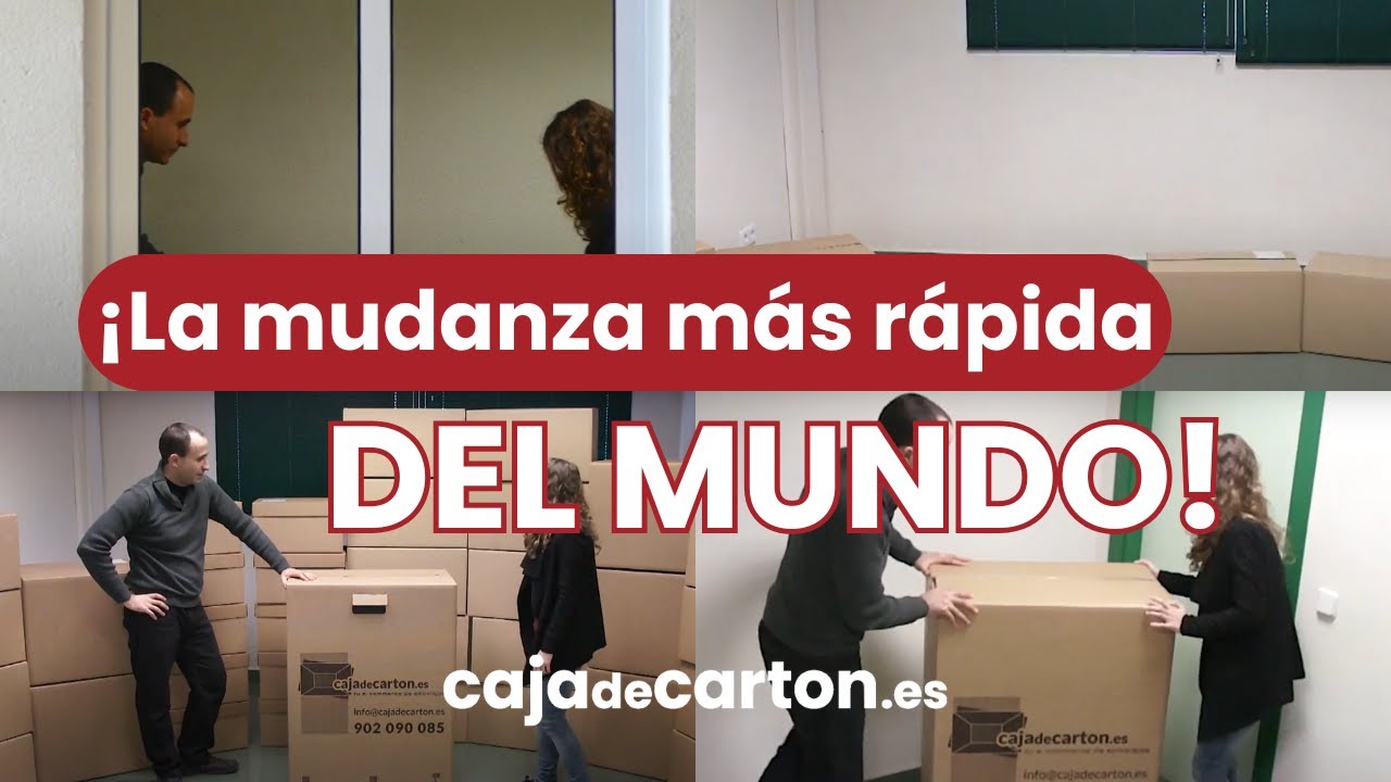 ¡La Mudanza más Rápida del Mundo!  Especial Cajas para Mudanzas