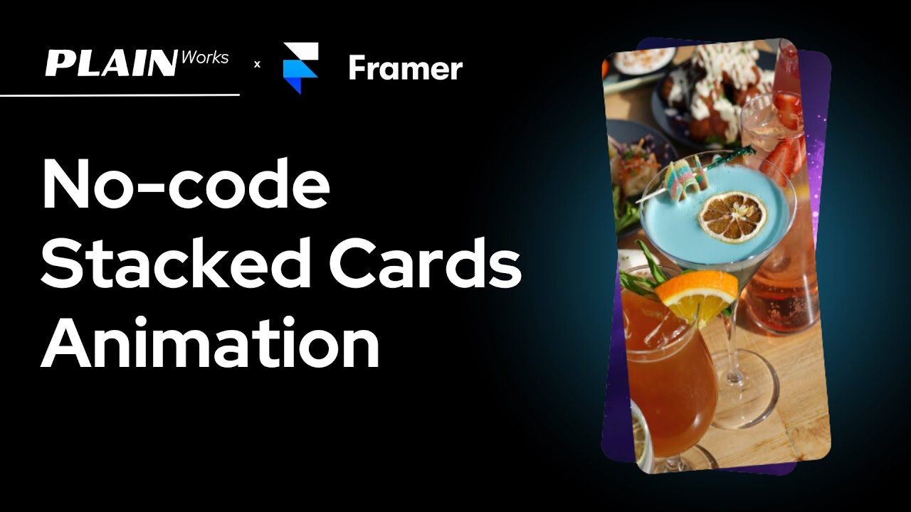 Framer Stacked Cards Animation - No Code
