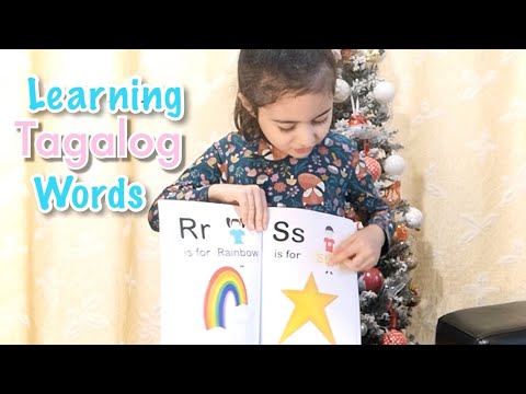 Learning Tagalog Words with K | Alphabet Book | KC Fun World