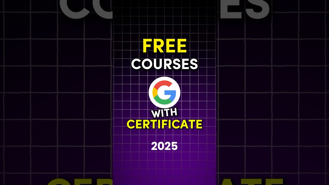 FREE Courses by Google 2025 #shorts #google