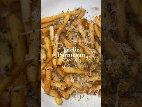 Garlic Parmesan Truffle Fries #recipe