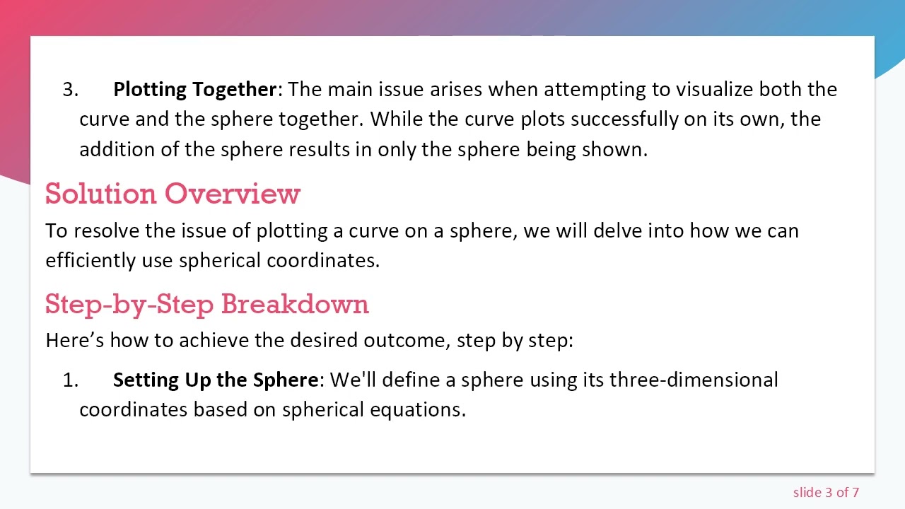 How to Successfully Plot a Curve on a Sphere Using Python’s Matplotlib and NumPy