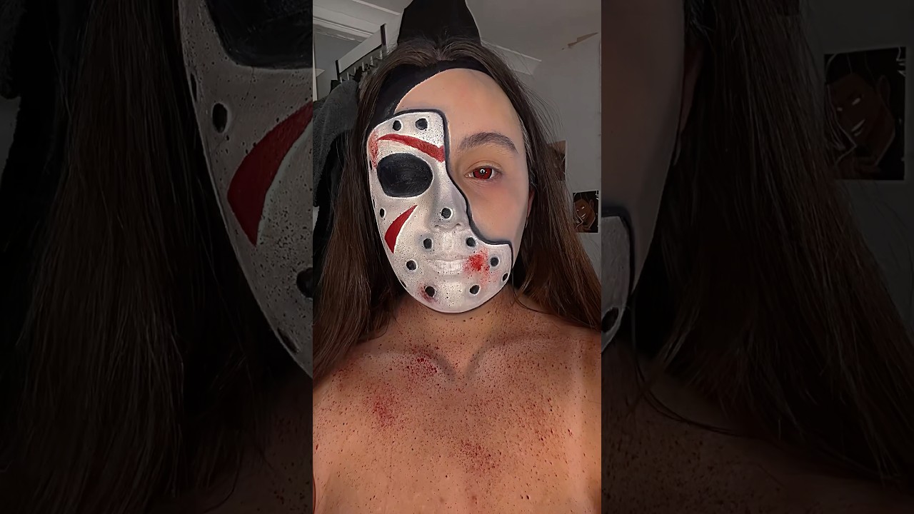 Illusion Makeup | Friday the 13th | Using Tokyo N Red lenses from @mocoqueen #makeup #halloween
