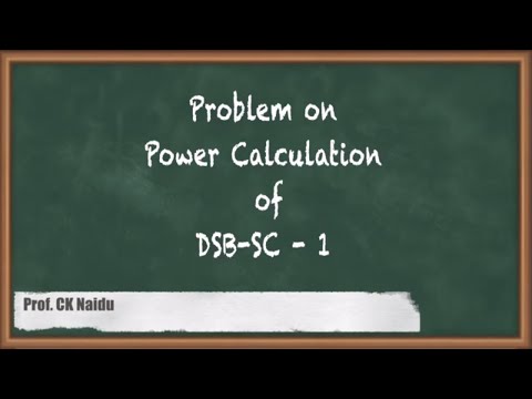 Mastering Problem 1: Power Calculation In DSB-SC Signals - GATE Communications Video Lecture ...
