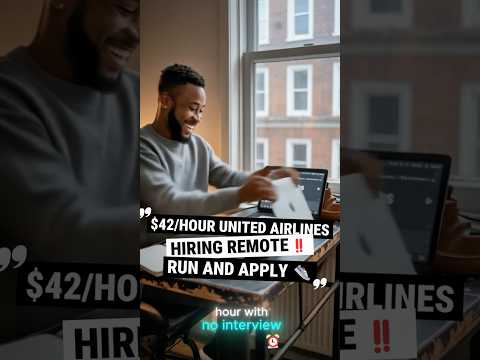 $42/hr From United Airlines With No Interview?! Apply Now βοΈπΌ