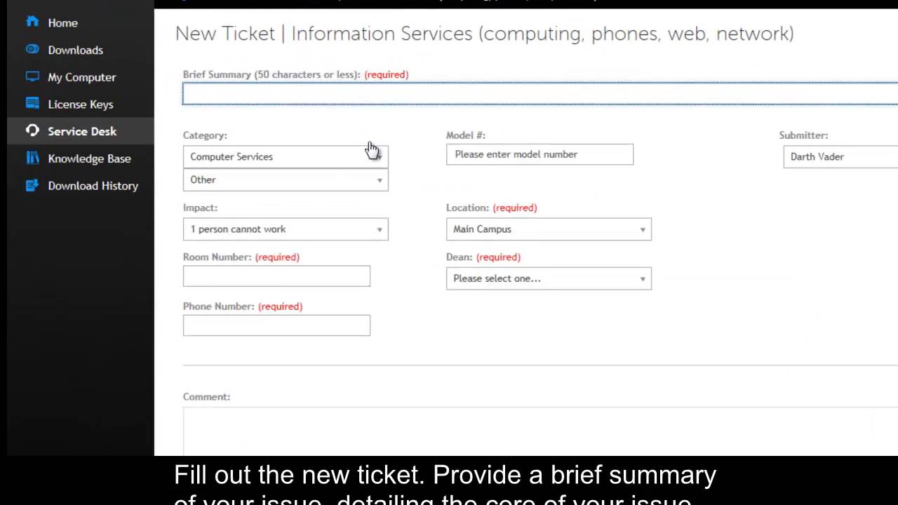 How to Submit a HelpDesk Ticket