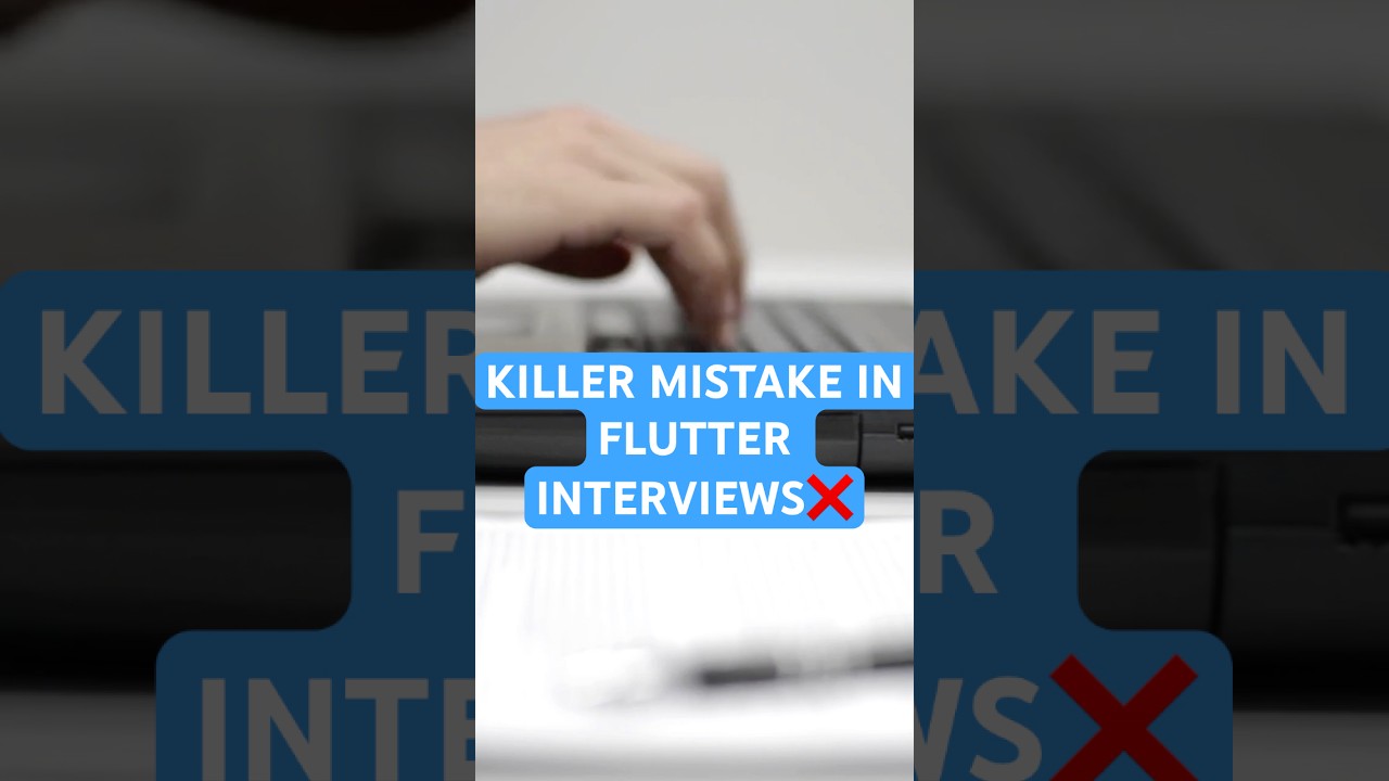 The BIG Red Flag in Flutter Interviews! ❌ #flutter #interviewtips #jobsearch