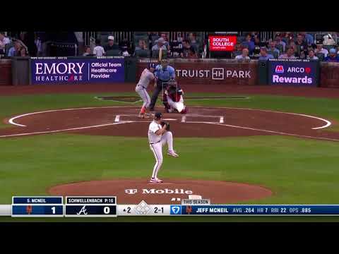 NYM@ATL: Jeff McNeil singles in the second inning