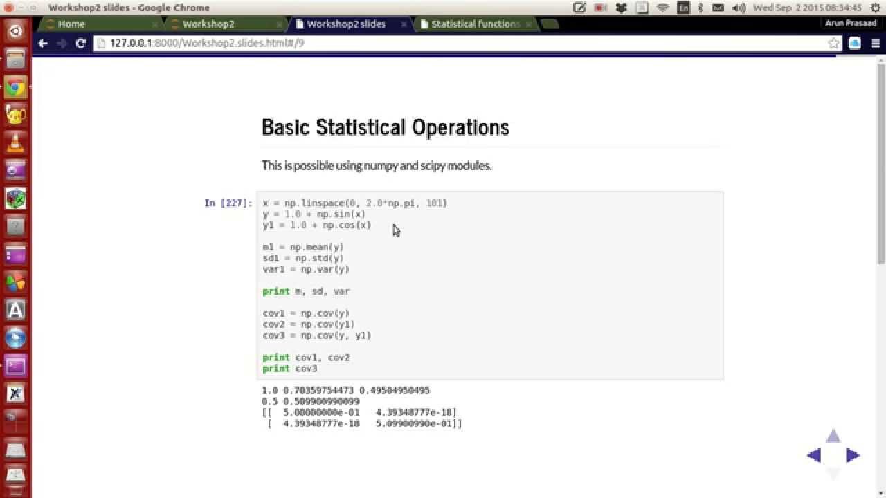 Scientific Programming Using Python : 035 : Overview of Statistical Functions in NumPy and SciPy