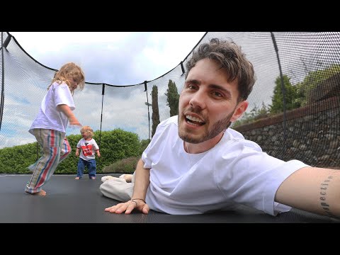 Building Our New Trampoline & Holiday Try On Clothing Haul
