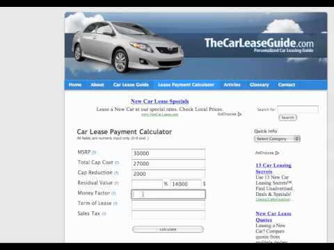 Car Lease Calculator