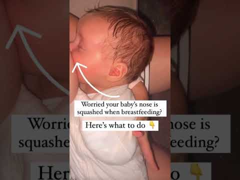 EASY technique to get a deeper latch! #breastfeeding #newborn #breastfeedingtips #newbornbaby