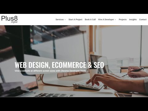 View a website at different screen sizes with Chrome Developer Tools