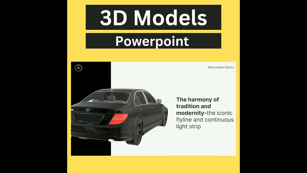 Benz 3d model Presentation in PowerPoint    #powerpoint #ppt #powerpointtutorial #mercedesbenz #3d