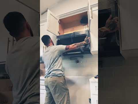 How to install a microwave in 10 min!!!! #appliances #milwaukee #dirtyhandscleanmoney #bluecollar