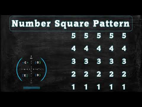 111 Number Square Pattern without any pre-defined method using while loop in Python
