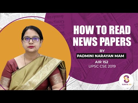 How To Read Newspapers | "The Hindu" | "The Indian Express" | UPSC CSE 2022 | SUNYA IAS