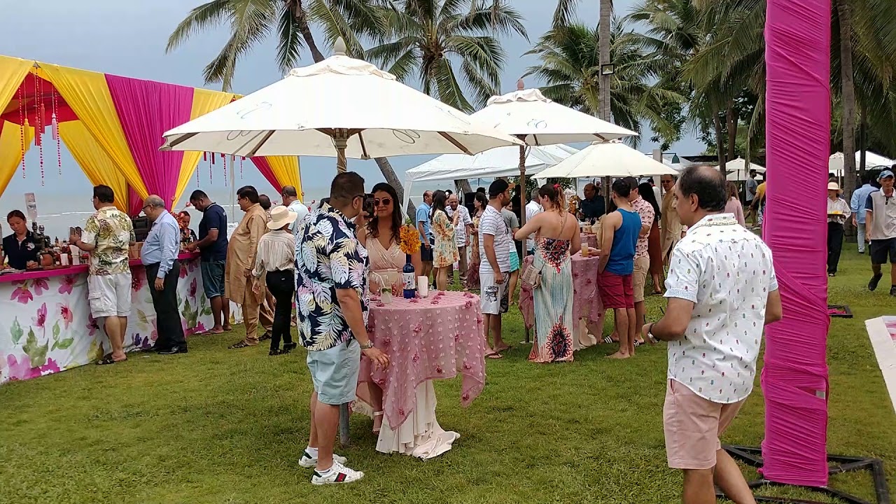 Indian wedding pool party