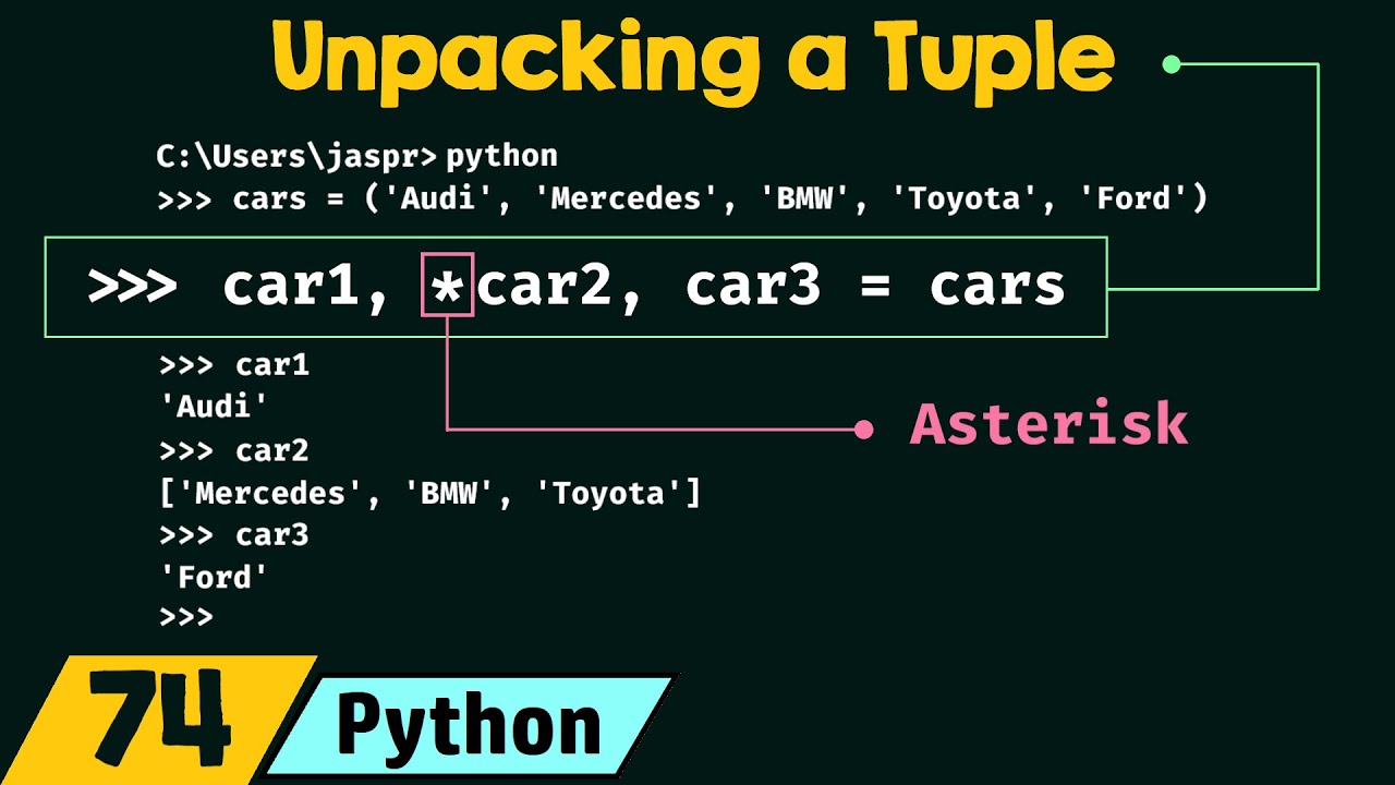 Unpacking a Tuple in Python