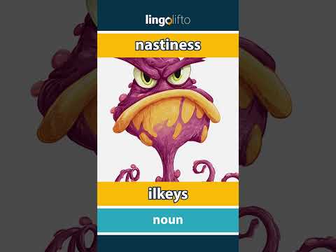 🇬🇧🇫🇮 nastiness - ilkeys : learn English : opetellaan englantia : vocabulary builder