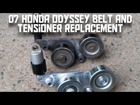 07 Honda Odyssey serpentine belt and tensioner replacement