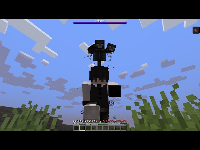 Wither spawn egg, crafteable in survival. Minecraft Data Pack